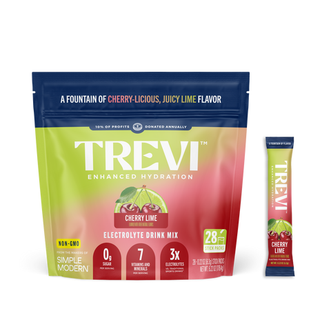28 Count Sugar Free Cherry Lime Electrolyte Drink Mix – Trevi