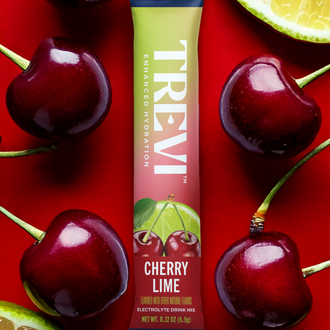 28 Count Sugar Free Cherry Lime Electrolyte Drink Mix – Trevi