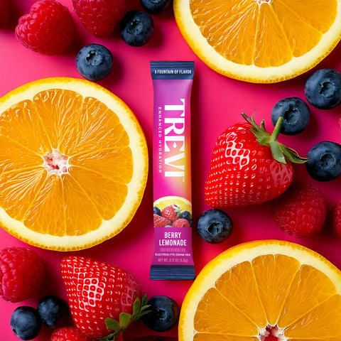28 Count Sugar Free Berry Lemonade Electrolyte Drink Mix – Trevi